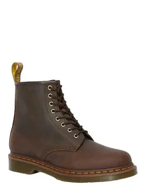 Dr. Martens 1460 Crazy Horse Leather Lace-Up Boots Brown