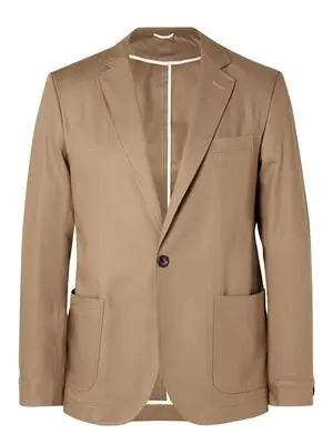 Oliver Peoples Fairway Tencel™ Lyocell And Cotton-blend Twill Blazer - Brown