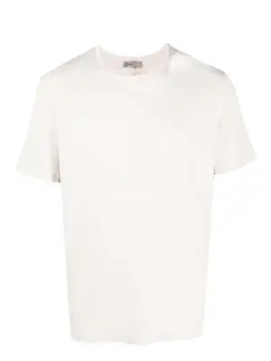 Herno Logo-plaque Cotton T-shirt - Neutrals
