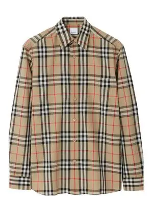 Burberry Vintage Check-pattern Cotton Shirt - Neutrals