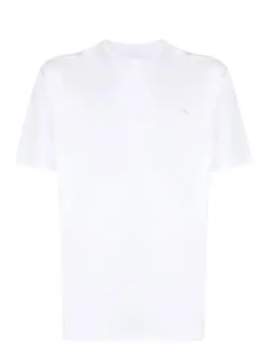 Alexander McQueen Logo-embroidered Cotton T-shirt - White