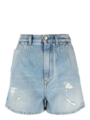 Dolce & Gabbana High-waisted Denim Shorts - Blue