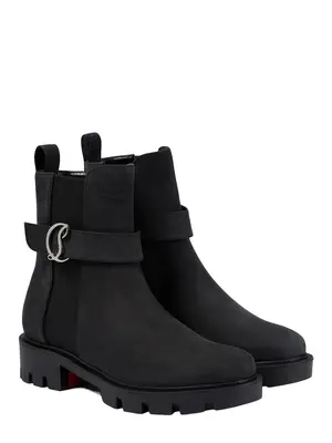 CHRISTIAN LOUBOUTIN Cl Chelsea Ankle Boots - Black