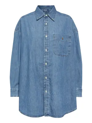 Polo Ralph Lauren Oversized Denim Shirt - Blue
