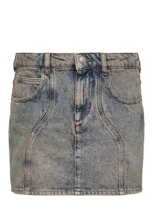 MARANT ETOILE Vesna Denim Miniskirt - Blue