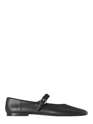THE ROW THE ROW Boheme Leather Ballerina Flats Blk Black