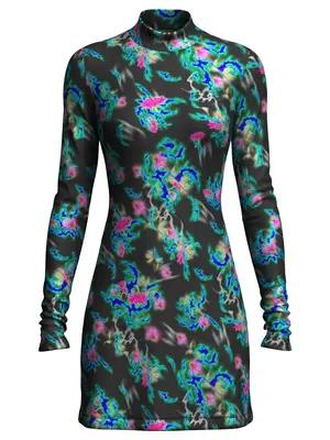 MARGHERITA MACCAPANI Genie Abstract-print Dress - Black