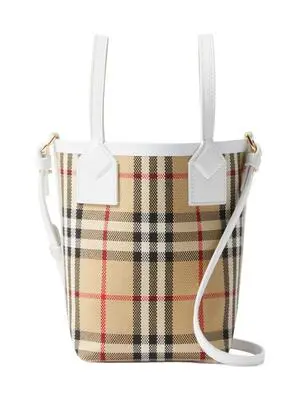 Burberry Mini Vintage Check Tote - Neutrals