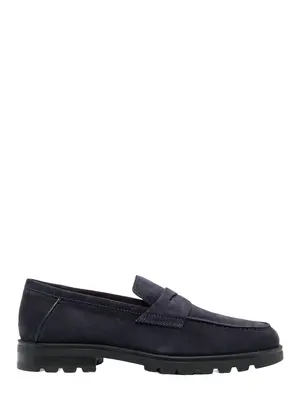 Santoni Rock Penny-slot Loafers - Blue