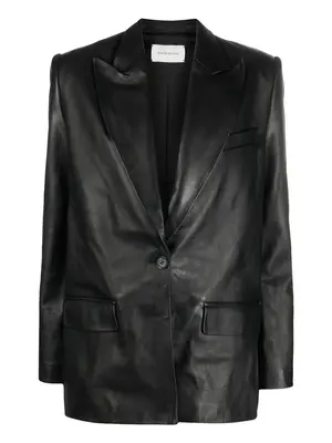 MAGDA BUTRYM Magda Butrym Peak-Lapels Sheepskin Blazer