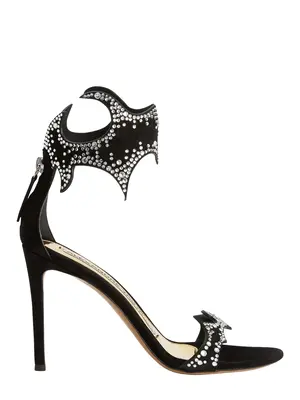 Alexandre Vauthier Betsy 105mm Crystal-embellished Sandals - Black