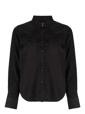 Ralph Lauren Long-sleeved Panelled Shirt - Black