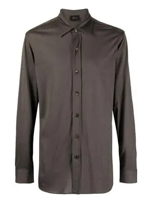 Brioni Long-sleeve Button-up Shirt - Green