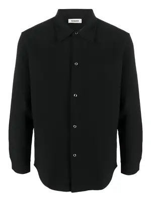 Sandro Classic-collar Button-up Shirt - Black