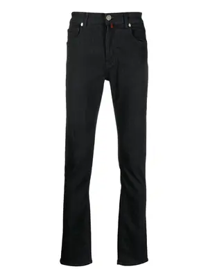 BILLIONAIRE Mid-Rise Straight-Leg Jeans Blue