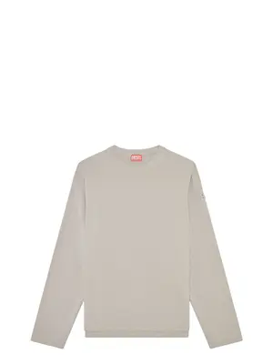 DIESEL® S-macsis-od Cotton Sweatshirt - Grey