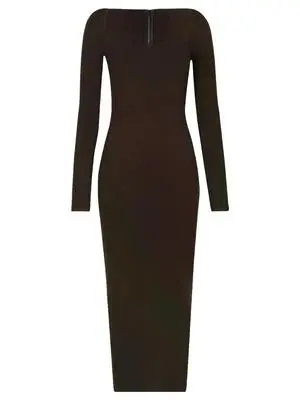 Dolce & Gabbana Jersey Midi Dress - Brown