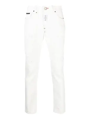 Philipp Plein Straight-leg Jeans - White
