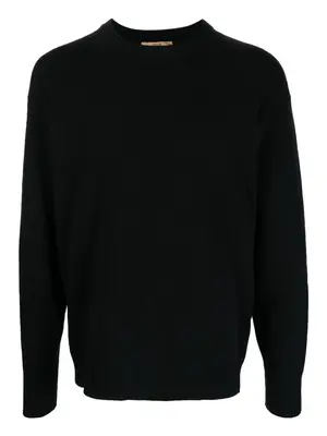 NUUR Crew-neck Knitted Jumper - Black