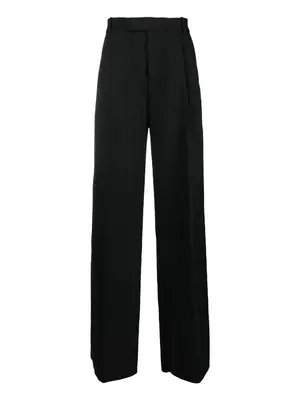Alexander McQueen Wool Tailored Trousers - Black