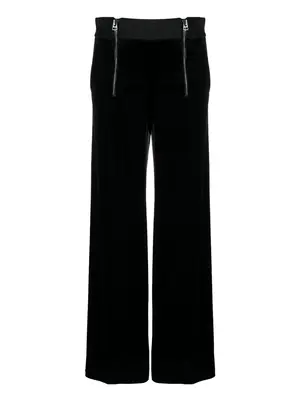 TOM FORD High-waisted Wide-leg Trousers - Black