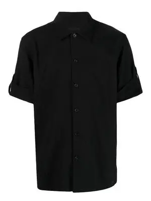 Helmut Lang Short-sleeve Button-up Shirt - Black