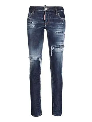 Dsquared2 DSQUARED2 Distressed-Effect Skinny Jeans Blue