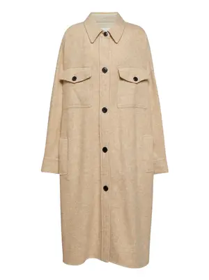 MARANT ETOILE Fontia Wool-blend Coat - Neutrals