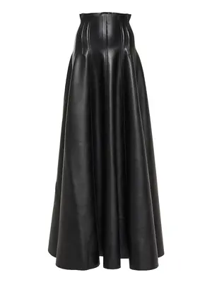 Norma Kamali Grace Flared Maxi Skirt - Black