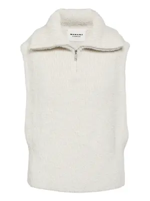 MARANT ETOILE Milie High-neck Vest - White