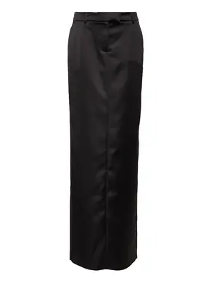 Giuseppe Di Morabito Satin Maxi Skirt - Black