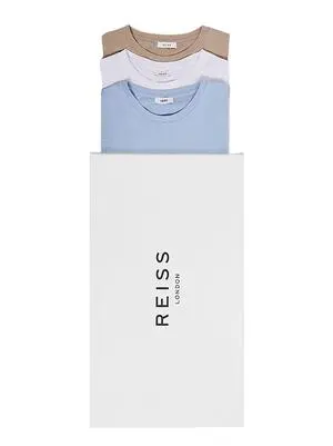REISS Bless Crewneck Tees, Pack Of 3 - Neutral