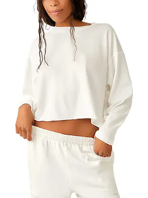 Free People Cotton Inspire Layer Top - White