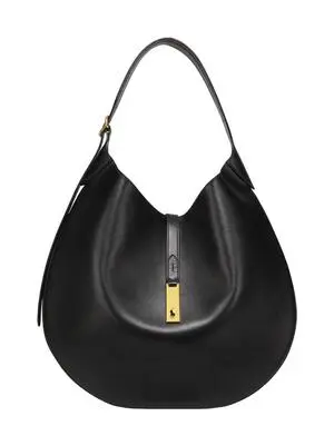 Polo Ralph Lauren Polo Ralph Lauren Polo ID Leather Shoulder Bag Black