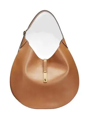 Polo Ralph Lauren Polo Id Leather Shoulder Bag - Tan