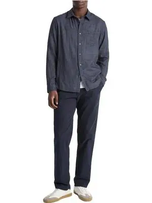 Vince Double Face Long Sleeve - Navy