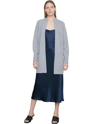 Vince Cashmere Open-front Cardigan - Gray