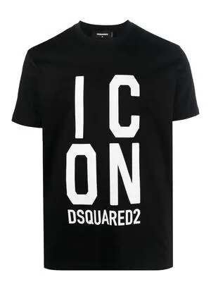Dsquared2 Icon Logo-print T-shirt - Black