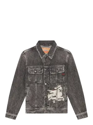 DIESEL® D-barcy-s1 Denim Trucker Jacket - Grey