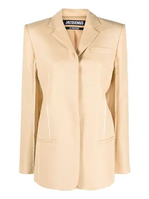 Jacquemus Jacquemus La Veste Caraco Blazer Brown