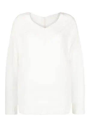 FORTE_FORTE Open-knit Mohair-blend Jumper - Neutrals