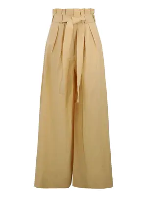 Ulla Johnson Gitana Tie-waist Palazzo Pants - Neutrals