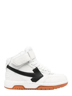 Off-White Off-White Out Of Office Leather Sneakers White Black