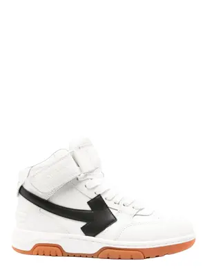 Off-White Off-White Out Of Office Leather Sneakers White