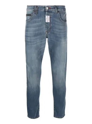 Philipp Plein Logo-patch Skinny Jeans - Blue