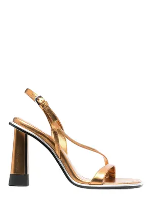 Etro 120mm Metallic-finish Sandals - Gold