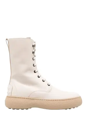 TOD'S Lace-up Ankle Boots - Neutrals