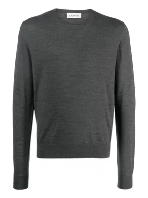 LANVIN Crew-neck Merino Jumper - Grey