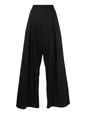 Giuseppe Di Morabito High-waisted Wool-blend Trousers - Black