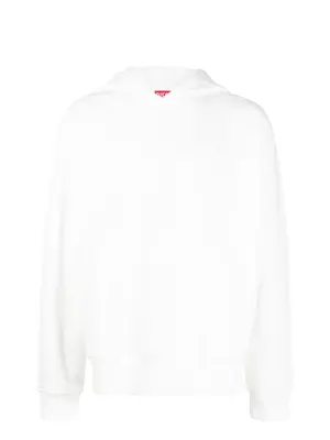 DIESEL® S-macs-megoval-d Cotton Hoodie - White